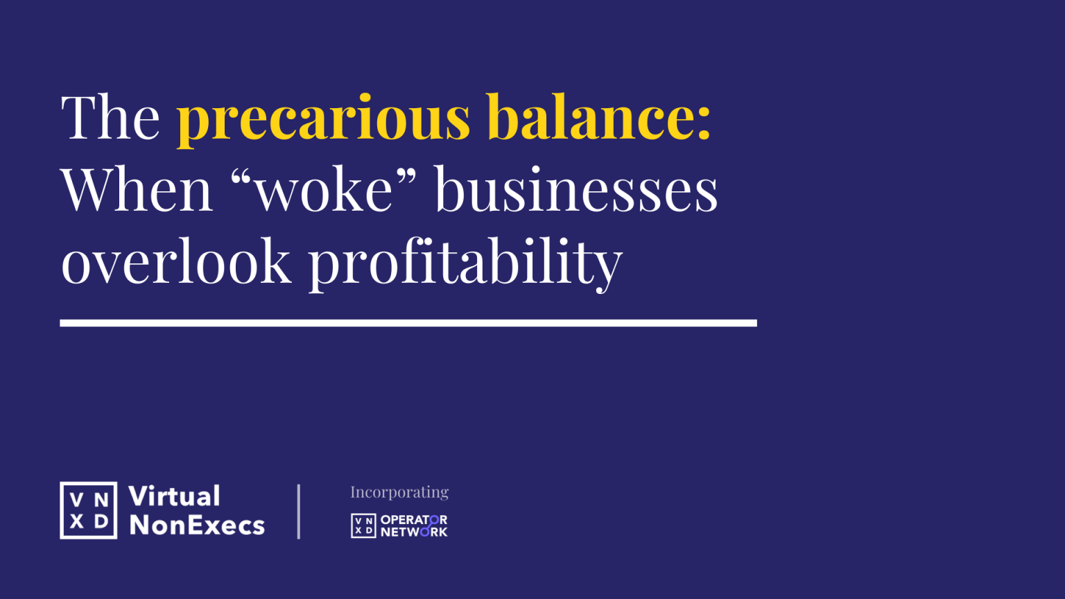 » The Precarious Balance: When “Woke” Businesses Overlook Profitability