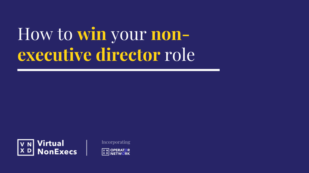 » How to win your first non-executive director role
